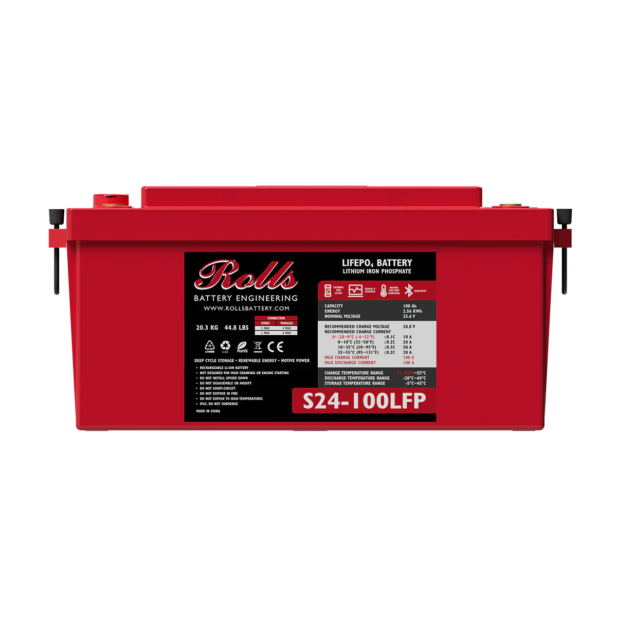 24V 100AH LIFEPO BATTERY - WITH INTEGRATED SCREEN – Chasin’ Tides ...